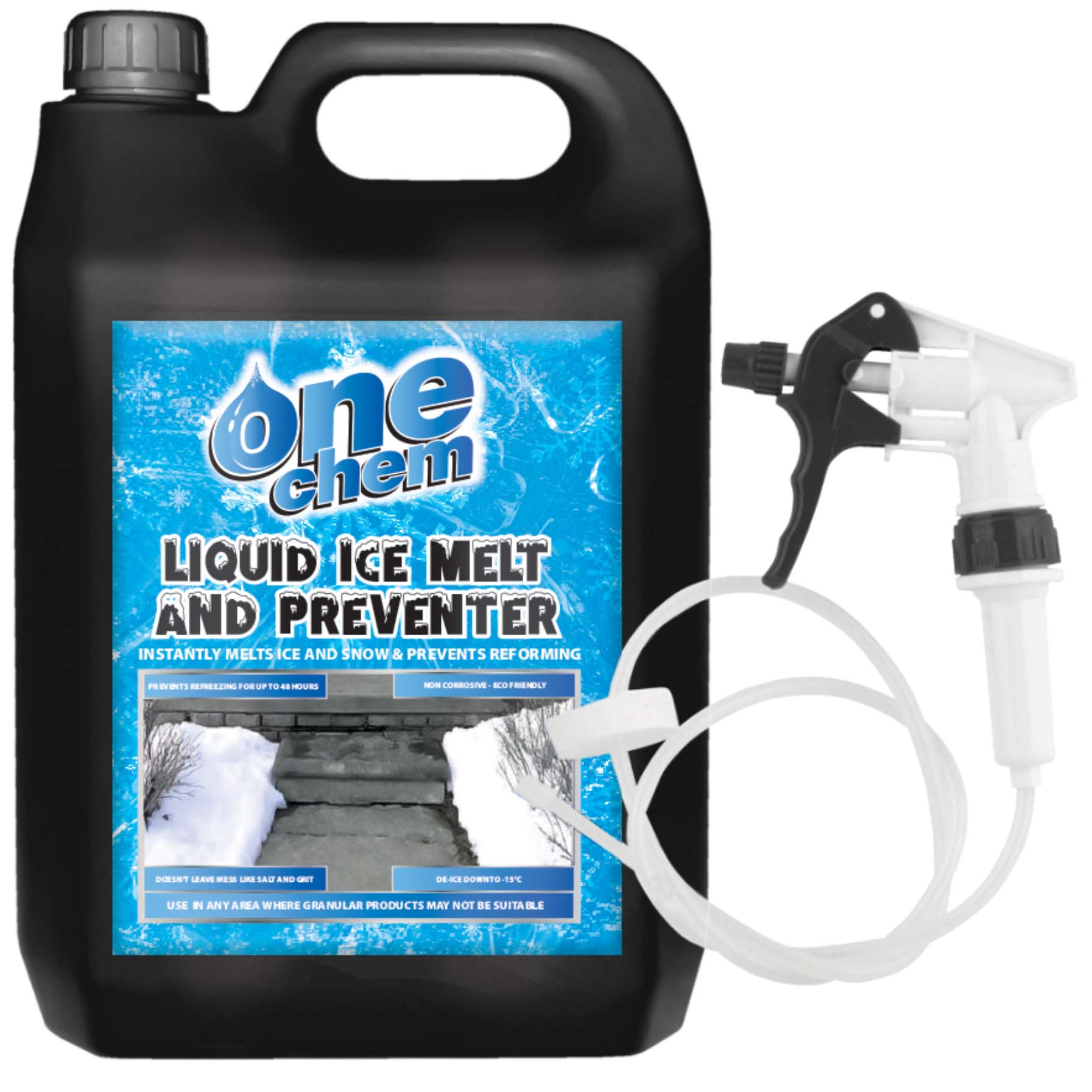 One Chem Liquid Ice Melt & Preventer 5L (with LHT) | Home & Cleaning